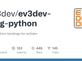 Github Ev3dev Ev3dev Lang Python Pure Python Bindings For Ev3dev