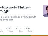 Github Sametozyurek Flutter Rest Api Flutter File Of A Simple