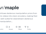 Github Algvr Maple Maple Infuses Dexterous Manipulation Priors From