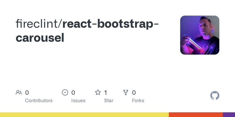 GitHub - fireclint/react-bootstrap-carousel