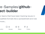 Github Azure Samples Github Project Builder Useful For Teams That