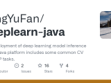 Github Tangyufan Deeplearn Java Java平台的深度学习模型推理部署 包含一些常见 Cv Nlp 任务