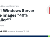 Windows Server Core Images 40 Smaller Issue 291 Microsoft