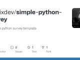 Github Natrixdev Simple Python Survey A Simple Python Survey Template