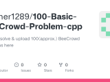 Github Learner1289 100 Basic Beecrowd Problem Cpp I Ll Try To Solve