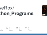 Github Daverox Python Programs