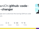 Github Amranich Github Code Font Changer Art Change And Customize