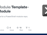 Github Psmodule Template Psmodule Template For A Powershell Module Repo