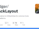 Github Bridger Stacklayout An Alternative To Uistackview For Common