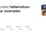 Github Uvacoder Tailwindcss Setup Examples
