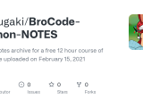 Github Kusugaki Brocode Python Notes Just A Notes Archive For A Free