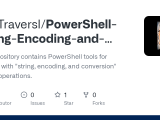 Github Sectraversl Powershell String Encoding And Conversion Tools