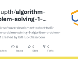 Github Techupth Algorithm Problem Solving 1 Huntercoding02 Full