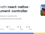 Github Deldreth React Native Document Controller Nativemodule To
