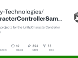 Github Unity Technologies Charactercontrollersamples Sample Projects