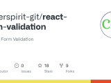 Github Coderspirit Git React Form Validation React Js Form Validation