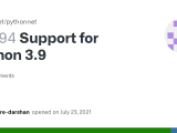 Support For Python 3 9 Issue 1494 Pythonnet Pythonnet Github