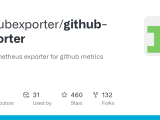 Github Githubexporter Github Exporter Octocat Prometheus Exporter