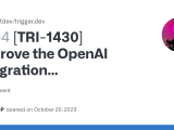Tri 1430 Improve The Openai Integration Documentation Issue 664