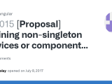 Proposal Defining Non Singleton Services Or Component S Service