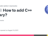 How To Add C Library Issue 188 Nodejs Node Addon Examples Github