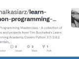 Github Michalkasiarz Learn Python Programming Masterclass Python