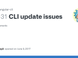 Cli Update Issues Issue 6631 Angular Angular Cli Github