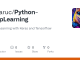 Github Vpisaruc Python Deeplearning Deeep Learning With Keras And