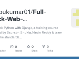 Github Deepukumar01 Full Stack Web Development Using Python Full
