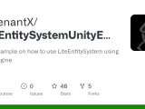 Github Revenantx Liteentitysystemunityexample Small Example On How