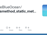 Github Codeblueocean Classmethod Static Method