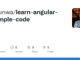 Github Shaunwa Learn Angular Example Code