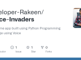 Github Developer Rakeen Space Invaders âš A Python Programming