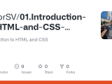 Github Todorsv 01 Introduction To Html And Css Exercise And Lab Html