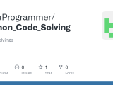 Github Dataprogrammer Python Code Solving Code Solvings