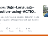 Sign Language Detection Using Action Recognition With Python Detection
