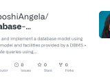Github Praboshiangela Database Implementation And Query Formulation