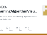 Github Kirkyl93 Streamingalgorithmvisualisations Visualisations Of