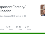 Github Componentfactory Pdfreader Fast Load And Parse Of Pdf Format