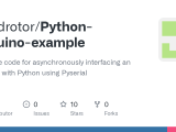 Github Headrotor Python Arduino Example Example Code For