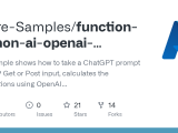 Github Azure Samples Function Python Ai Openai Chatgpt This Sample