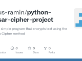 Github Nexus Ramin Python Caesar Cipher Project This Is A Simple