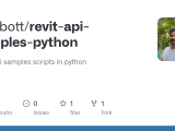 Github Wadbott Revit Api Samples Python Revit Api Samples Scripts In