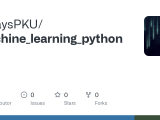 Github Alwayspku Machine Learning Python