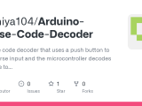 Github Samiya104 Arduino Morse Code Decoder A Morse Code Decoder