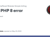 Php 8 Error Issue 17 Opengamepanel Module Simple Billing Github
