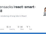 Github Stevensacks React Smart Scroll Efficient Rendering Of Long
