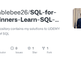 Github Bumblebee26 Sql For Beginners Learn Sql Using Mysql And