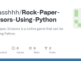 Github Aakasshhh Rock Paper Scissors Using Python Rock Paper
