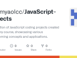 Github Felixmyaolcc Javascript Projects A Collection Of Javascript